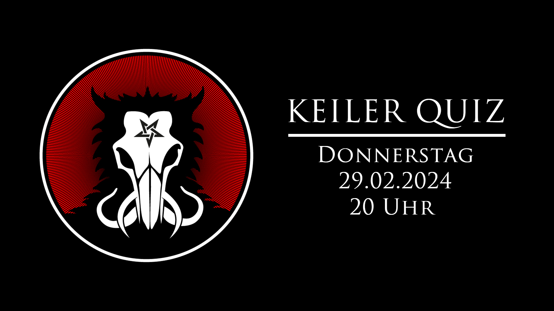 Keiler-Quiz |Der Schwarze Keiler